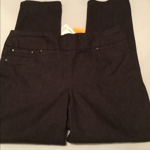 Ruby Rd. | Jeans | Nwt Ruby Rd Espresso Pull On Jeans Size 4p | Poshmark